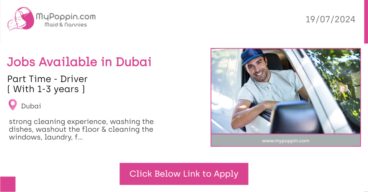 Part Time - Driver ( With 1-3 years )